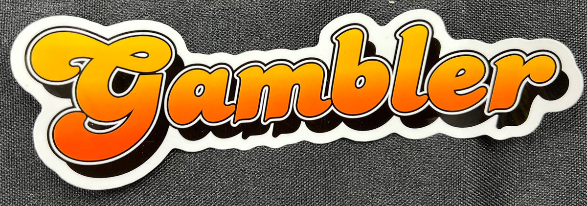 Vintage Gambler Logo Decal – Throttle Down Threads